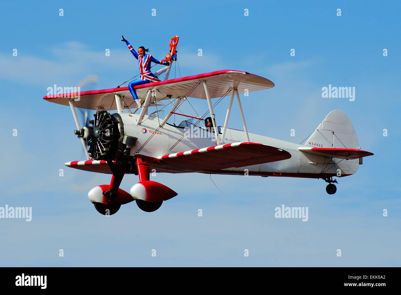 Wing Walker at the Southport airshow Stock Photo - Alamy