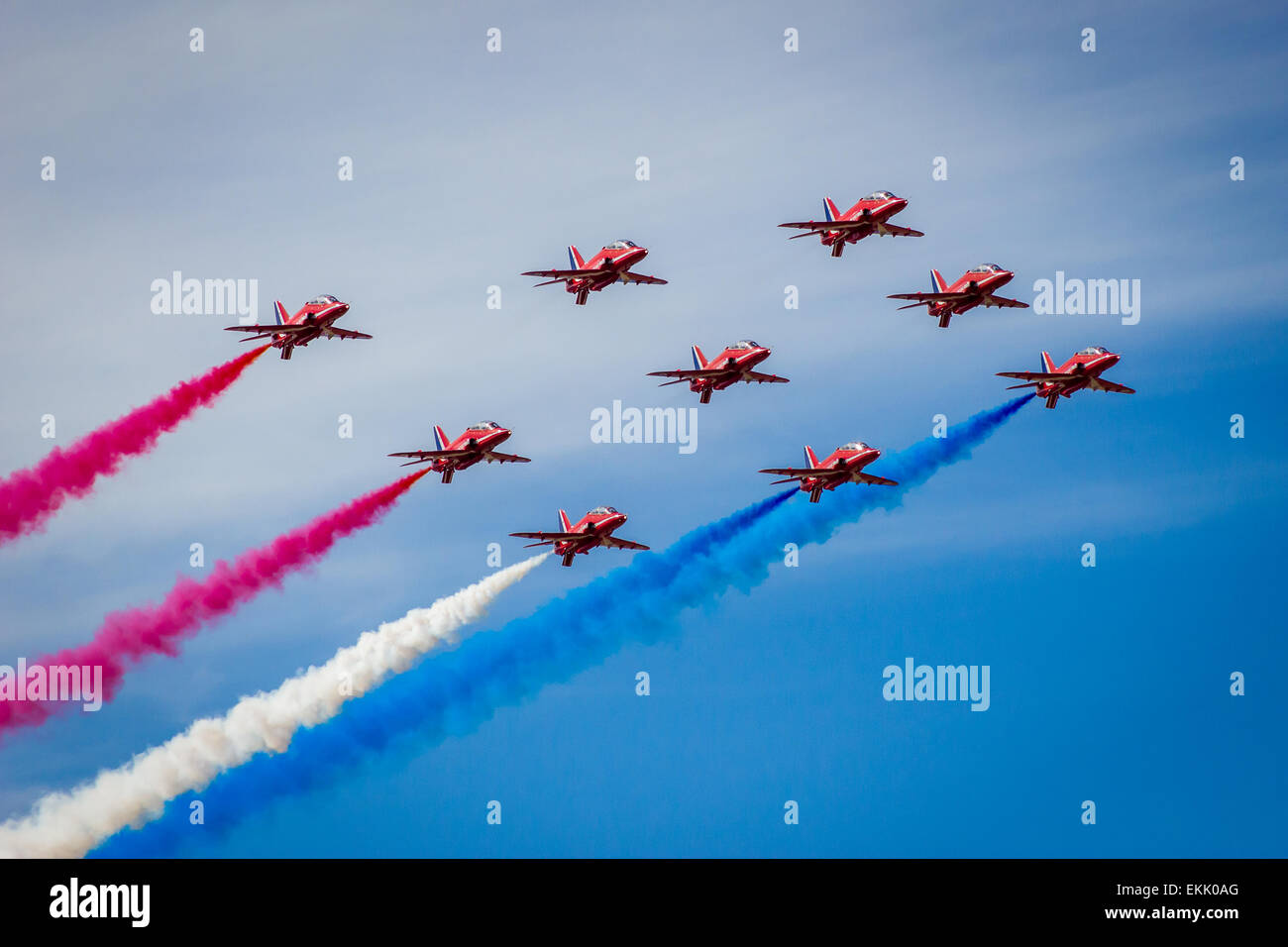 Red Arrows Diamond Nine Formation High Resolution Stock Photography and ...