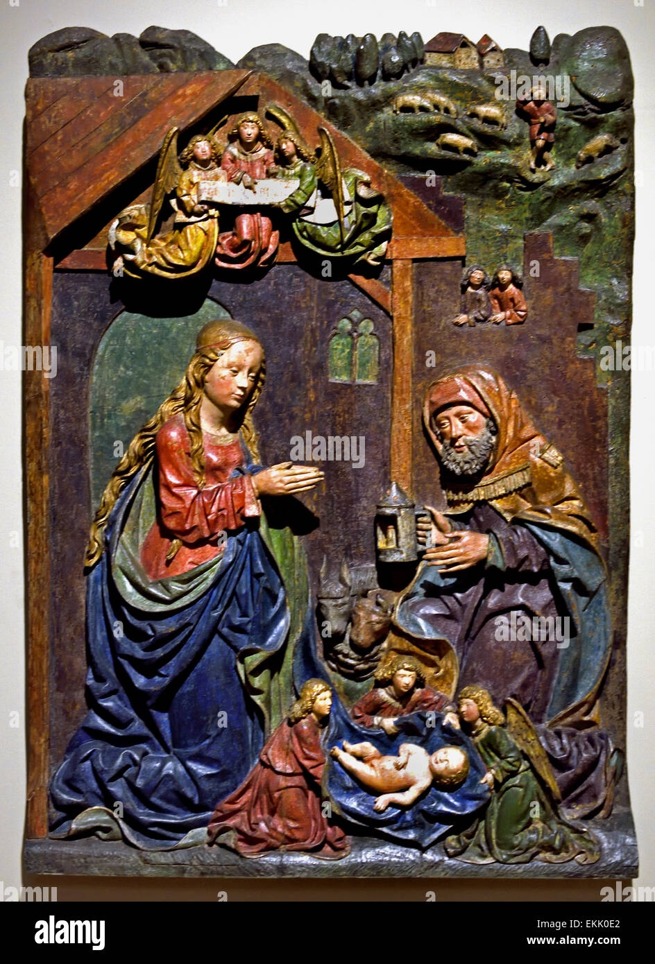 Birth of christ painting hi-res stock photography and images - Alamy