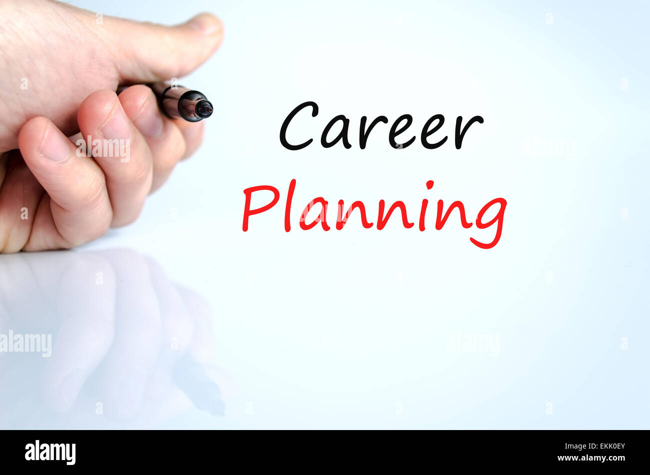 Career Planning Concept Isolated Over White Background Stock Photo - Alamy