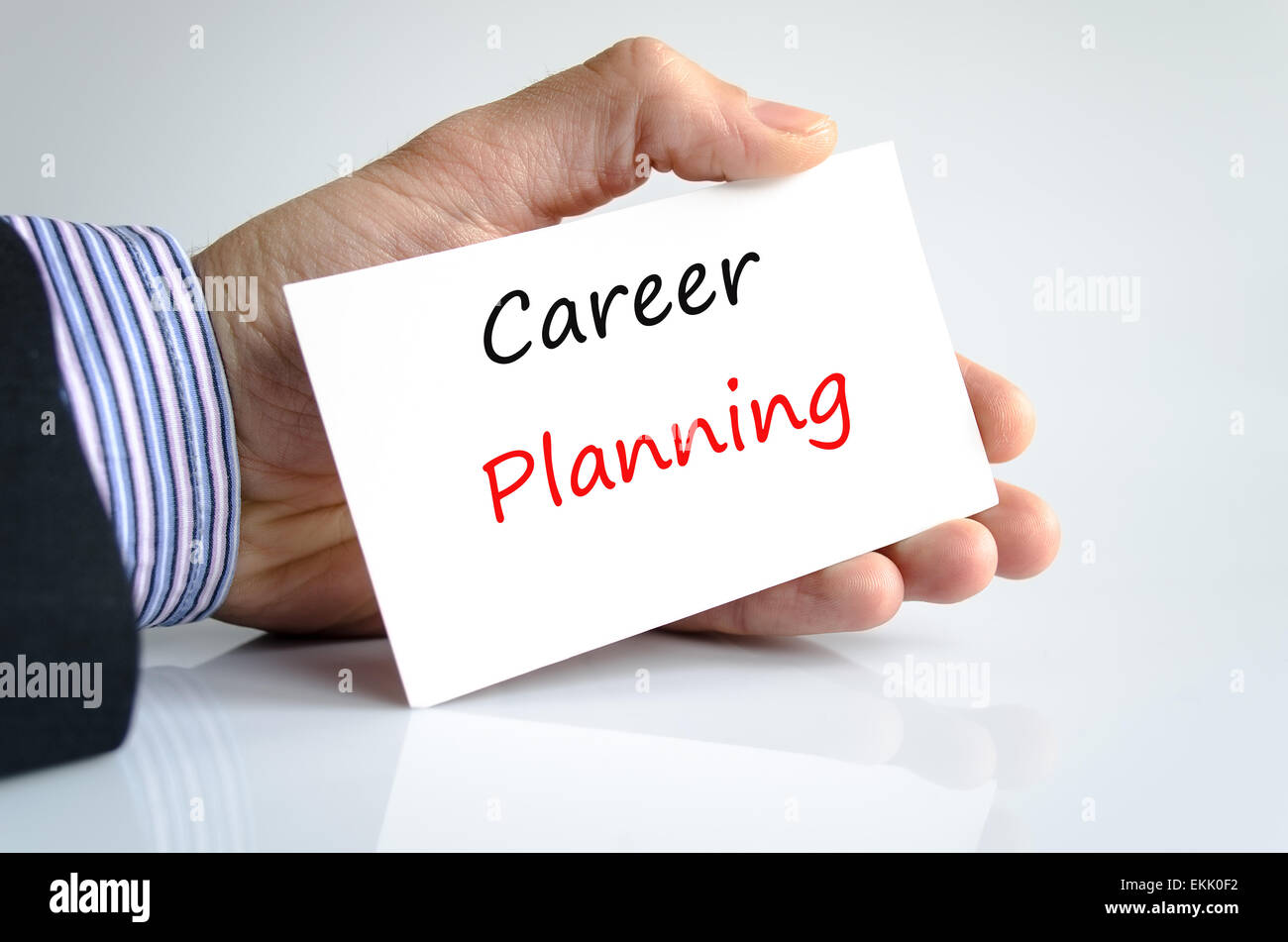 Career Planning Concept Isolated Over White Background Stock Photo - Alamy