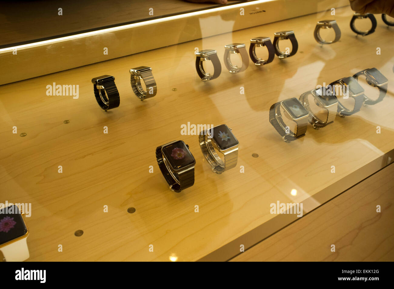 Adelaide, Australia. 11th April 2015. Apple watch is available for ...