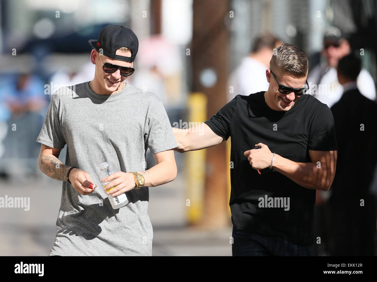 Members of British pop band Rixton at the El Capitan Theatre in ...