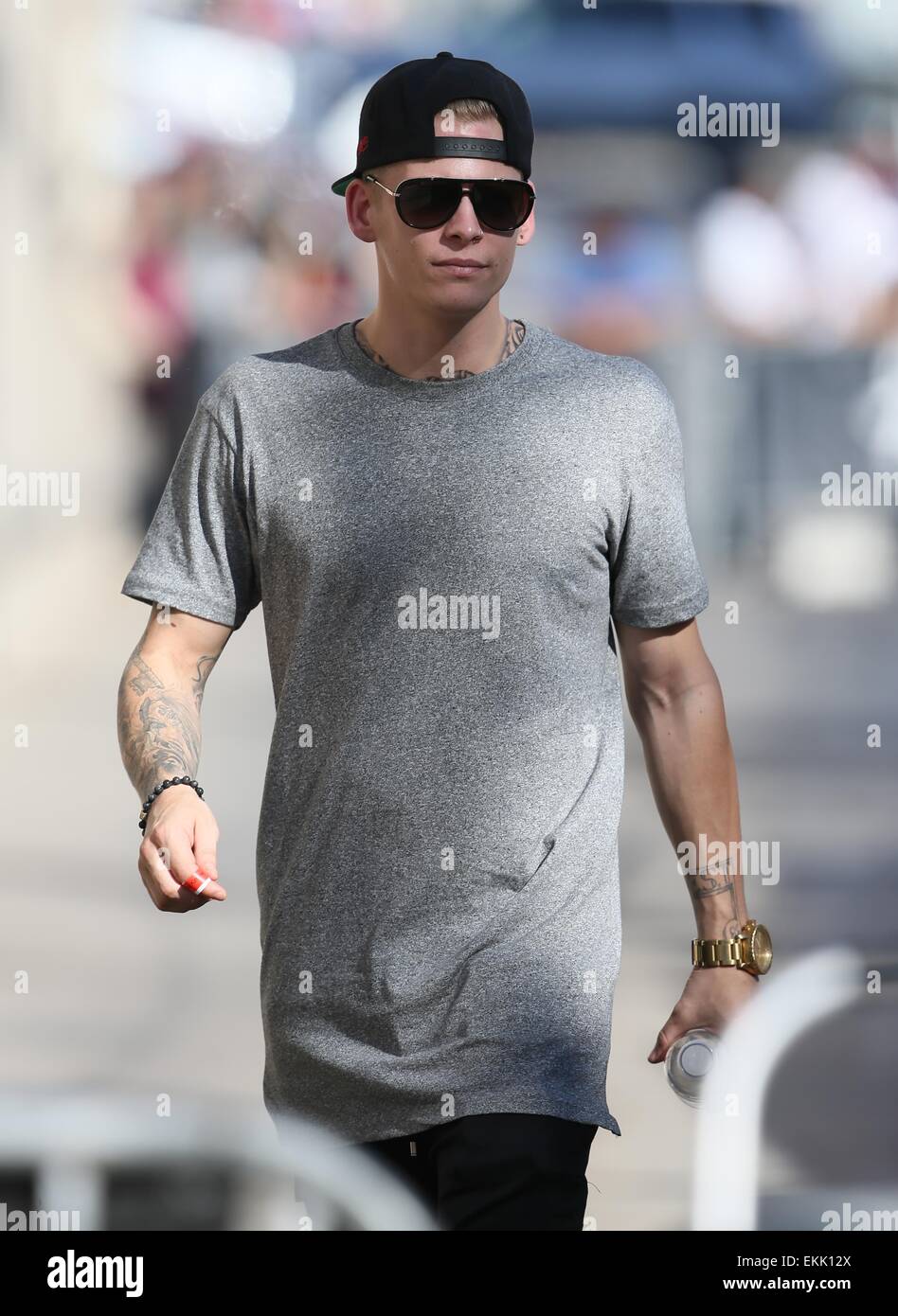 Members of British pop band Rixton at the El Capitan Theatre in ...