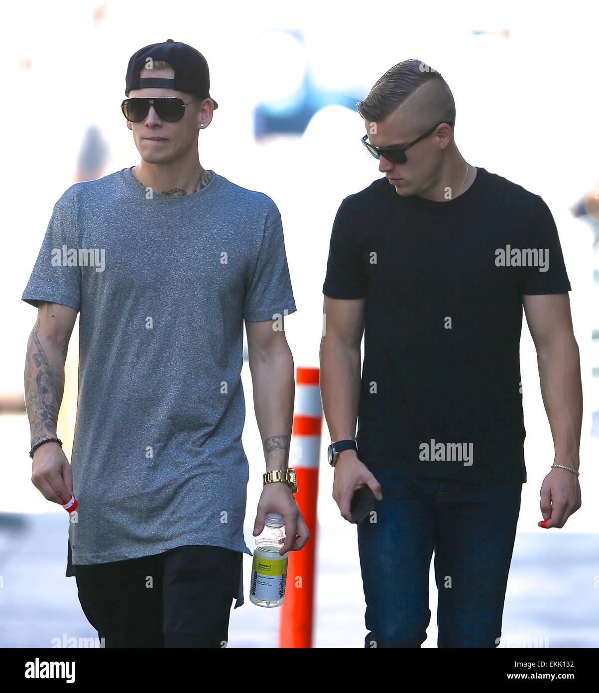 Members of British pop band Rixton at the El Capitan Theatre in ...