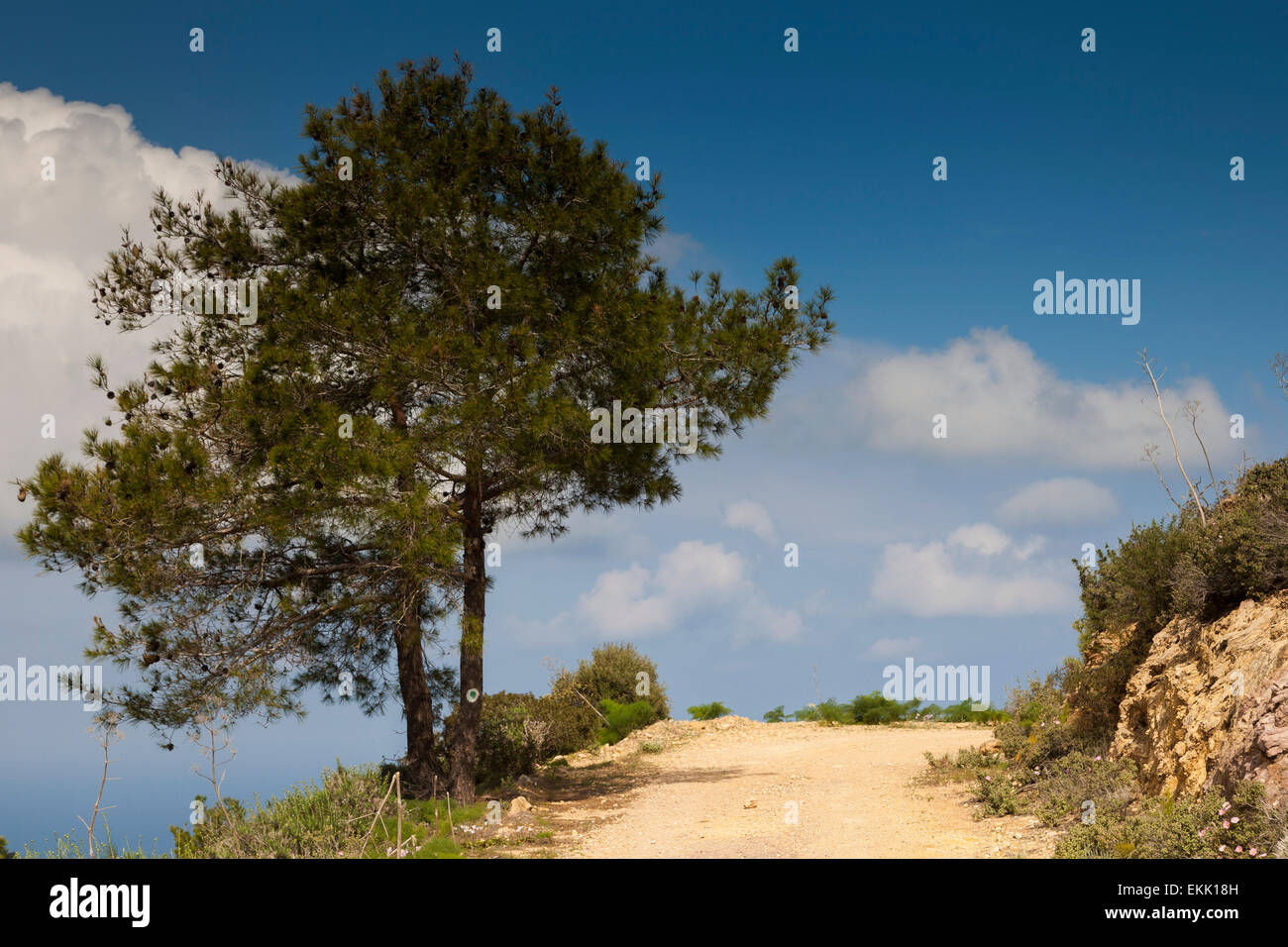 Walking path in North-Cyprus Stock Photo - Alamy