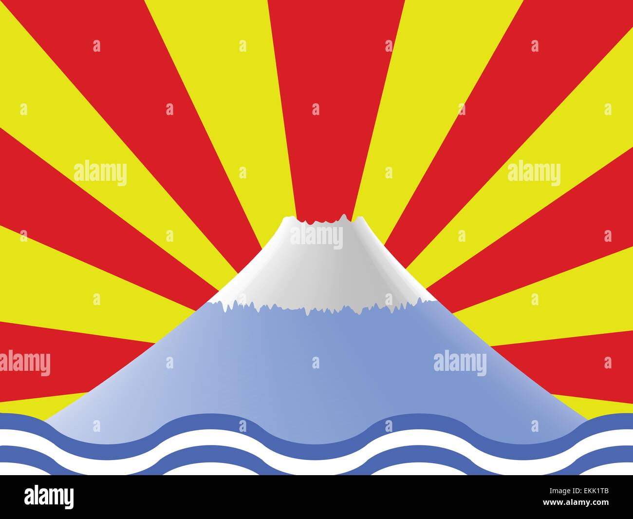 Reflection mountain on water Stock Vector Images - Alamy
