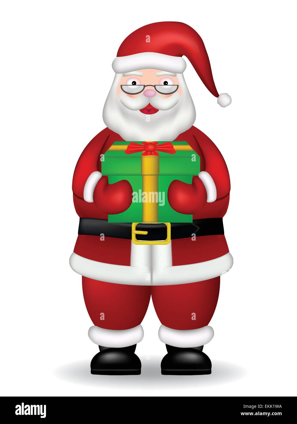 Santa claus looking gift Stock Vector Images - Alamy