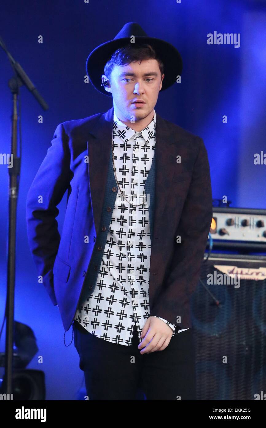 British pop band Rixton perform on Jimmy Kimmel Live! Featuring: Jake ...