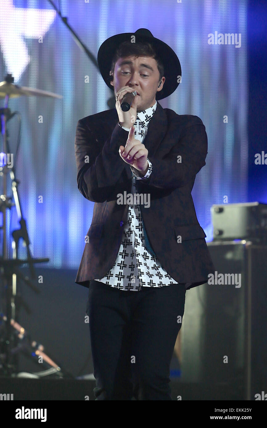 British pop band Rixton perform on Jimmy Kimmel Live! Featuring: Jake ...