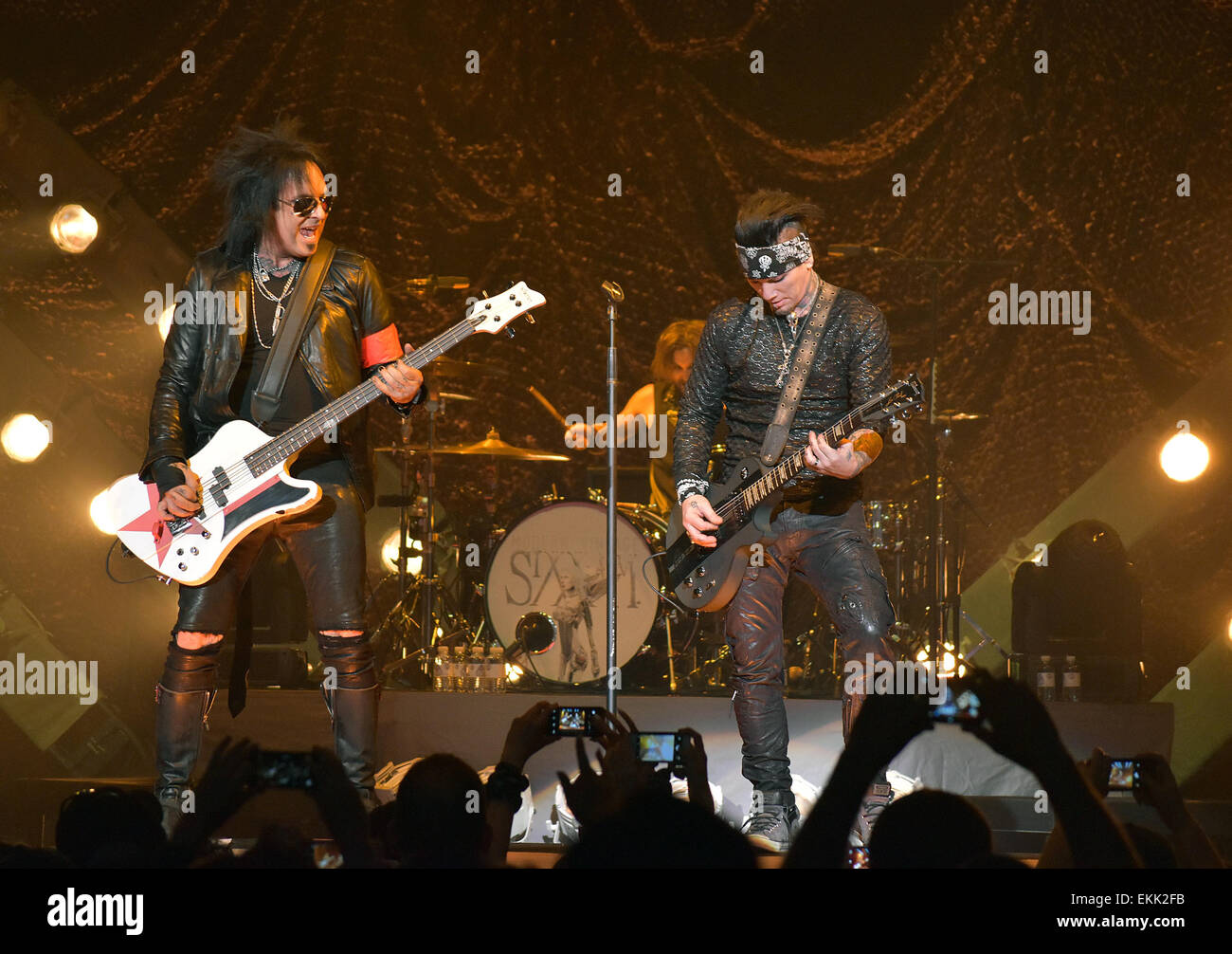 Dj ashba nikki sixx james michael of sixx hi-res stock photography and ...