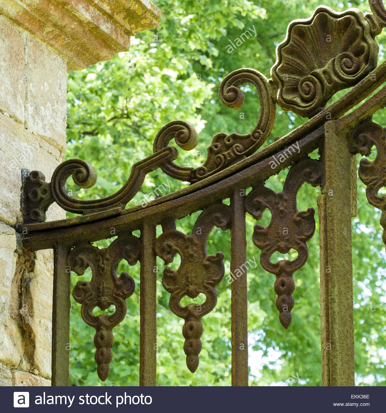 Wrought Iron Gate High Resolution Stock Photography and Images - Alamy