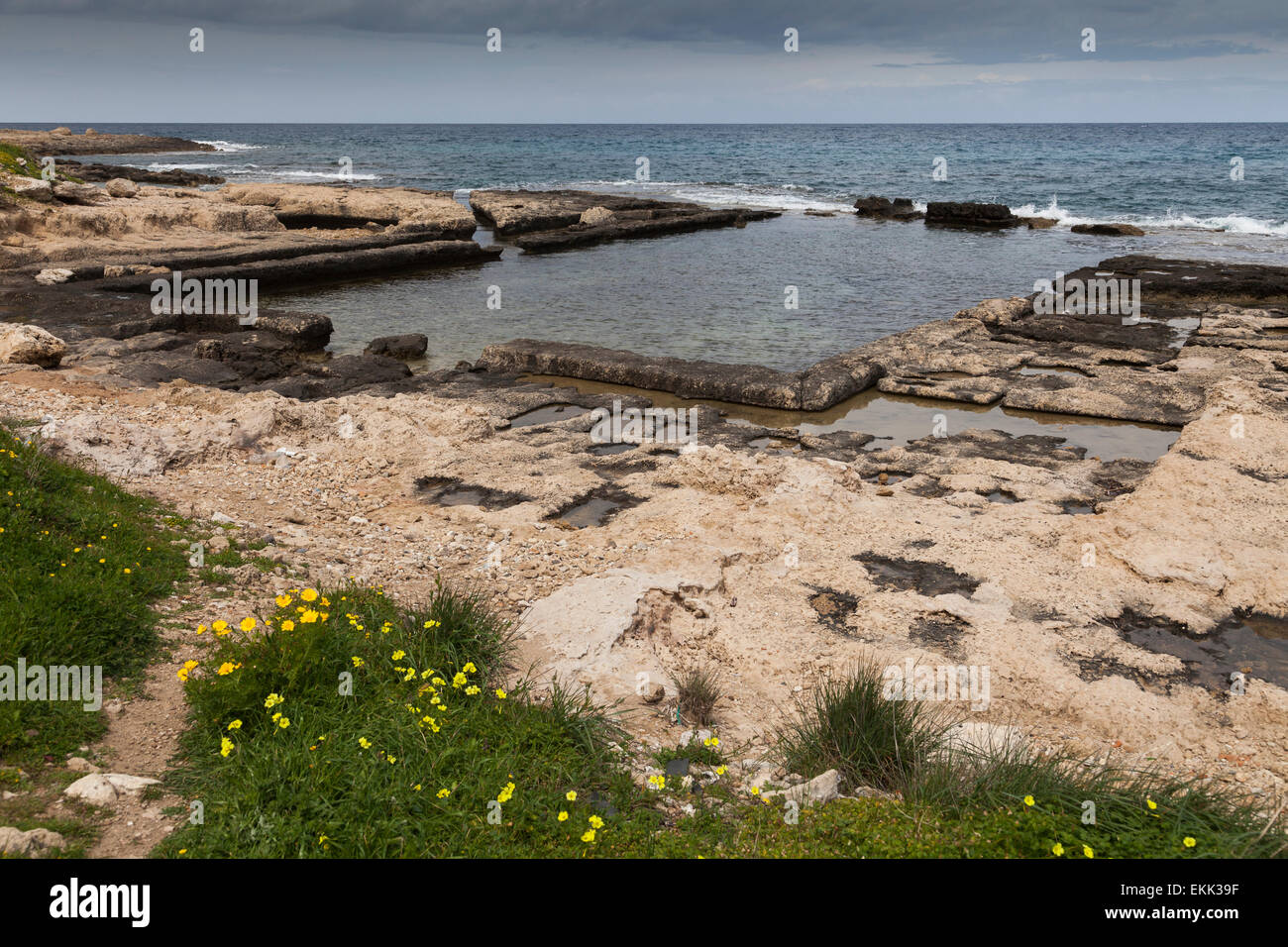 Roman fish ponds, Lambousa Stock Photo - Alamy