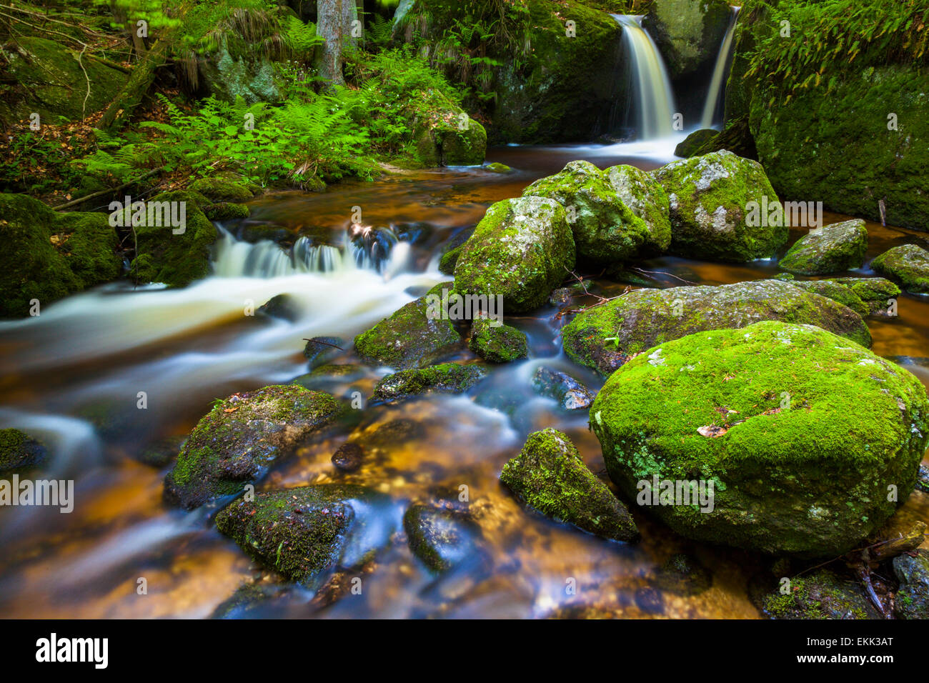 River with small waterfalls in a gorge, Ysperklamm Stock Photo - Alamy