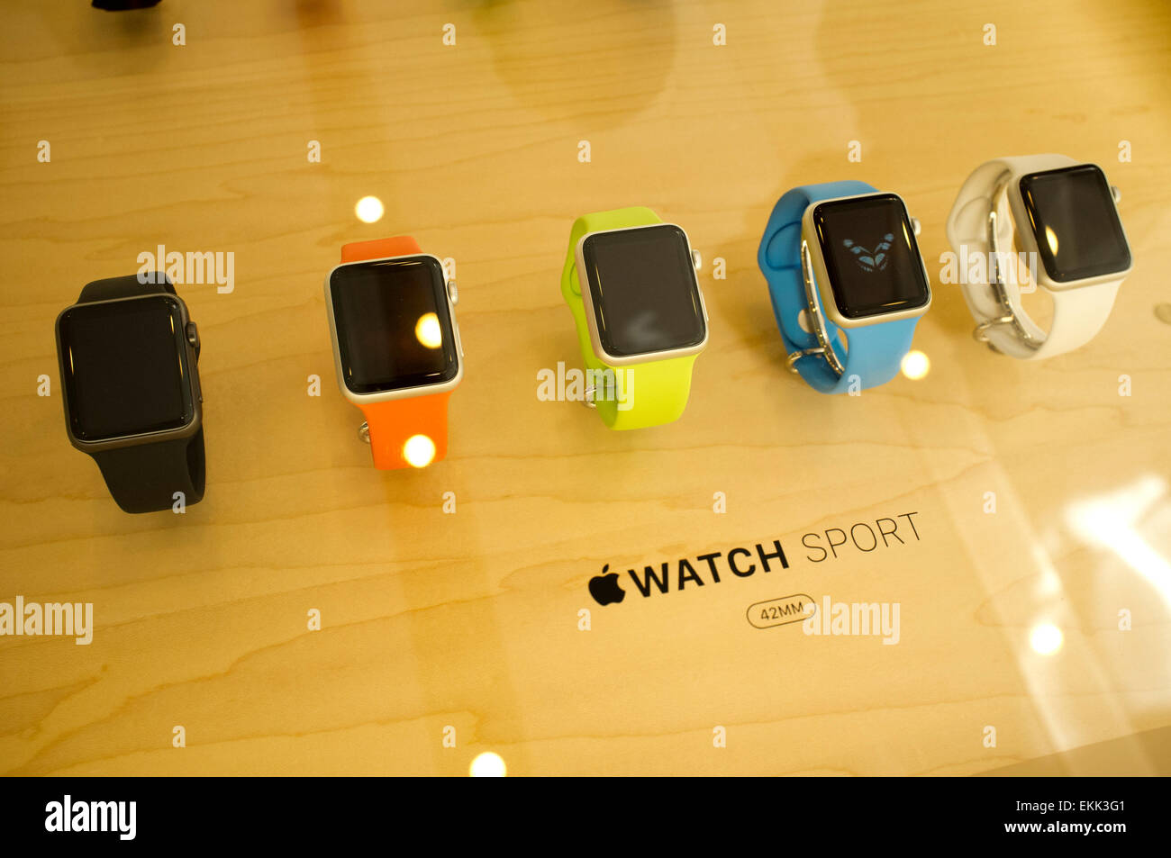 Adelaide, Australia. 11th April 2015. Apple watch is available for ...