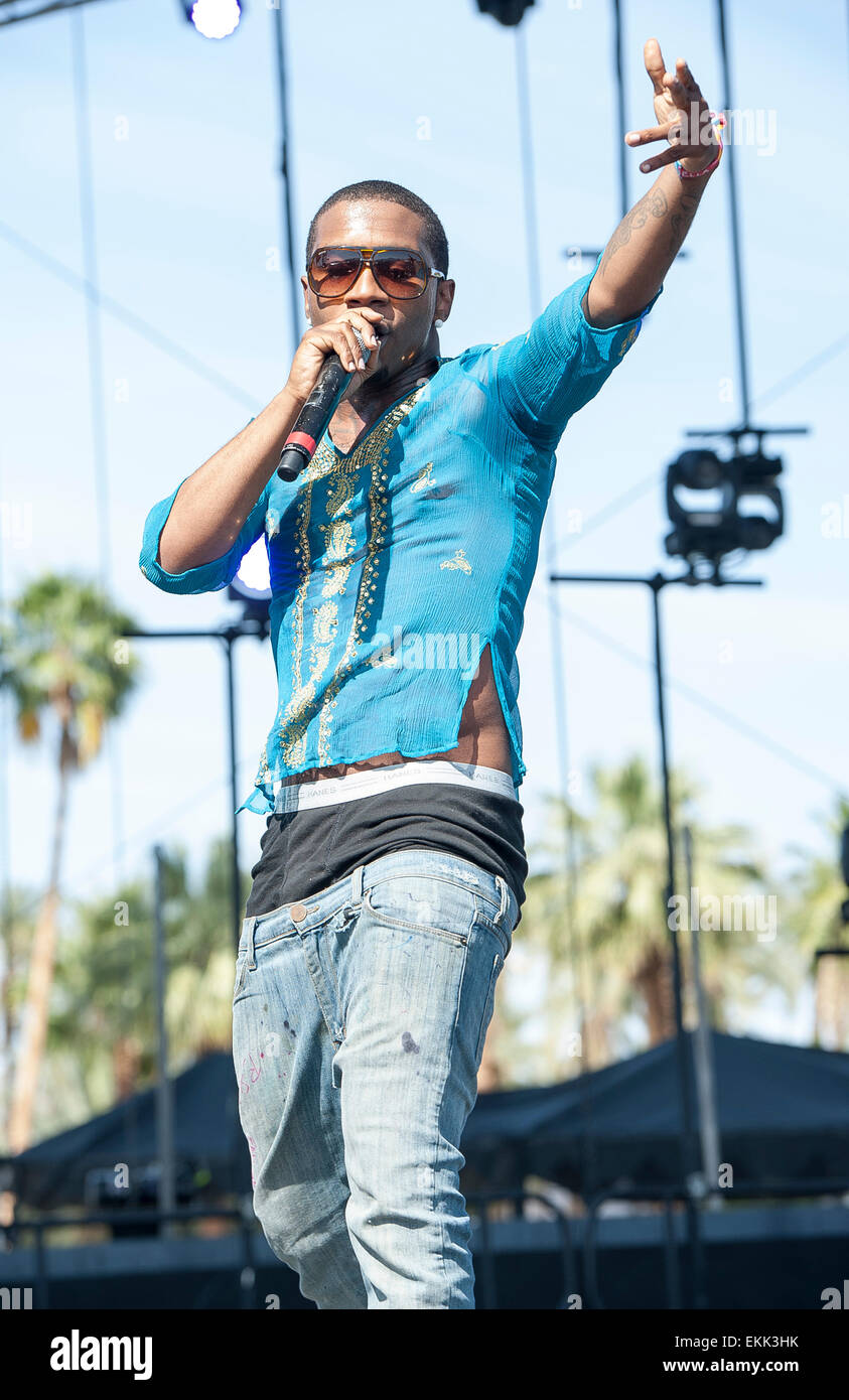 Indio, California, USA. 10th April, 2015. Rap Artist LIL B performs ...