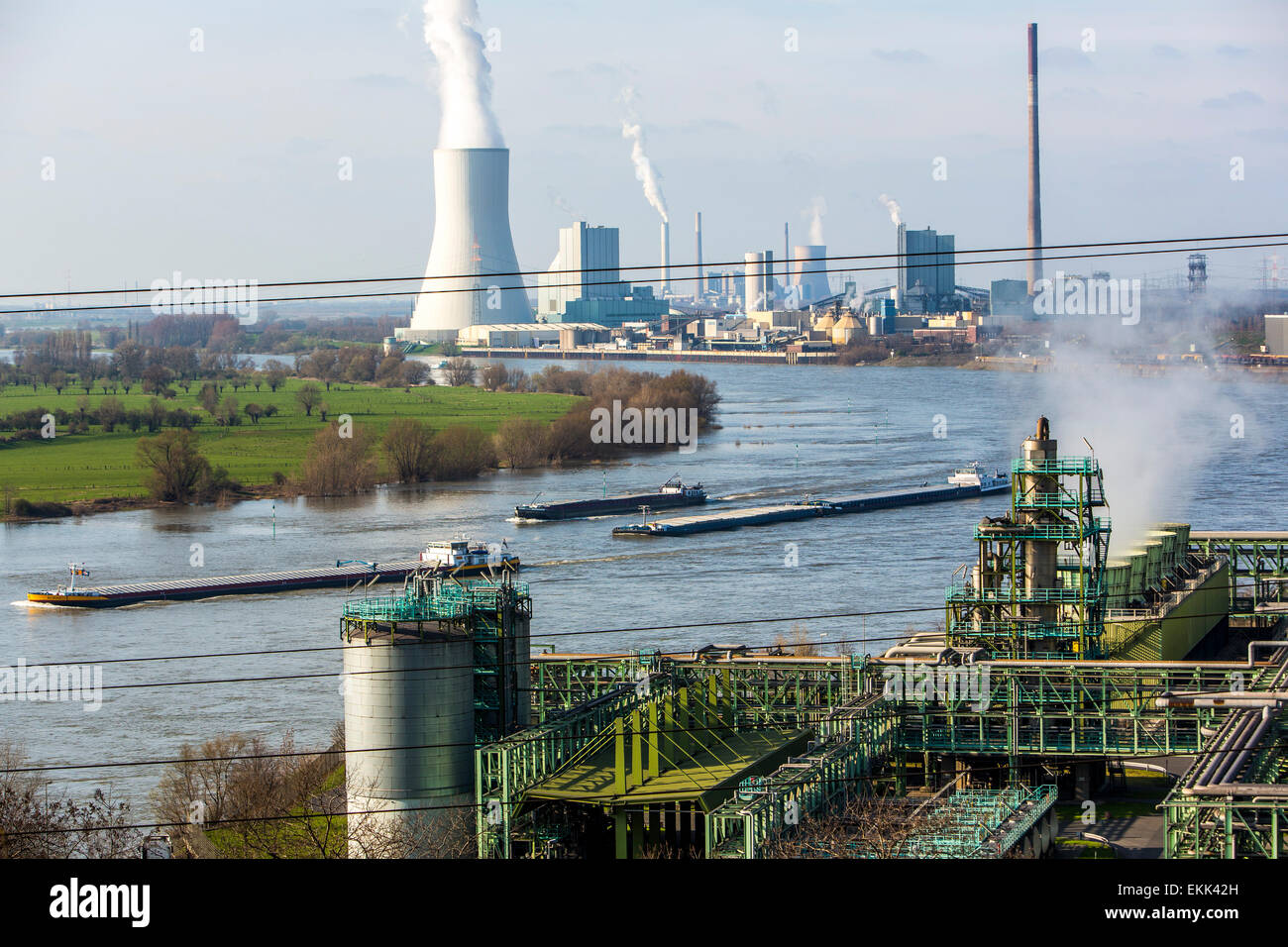 Europe's biggest steel production location, Thyssen-Krupp, Duisburg ...