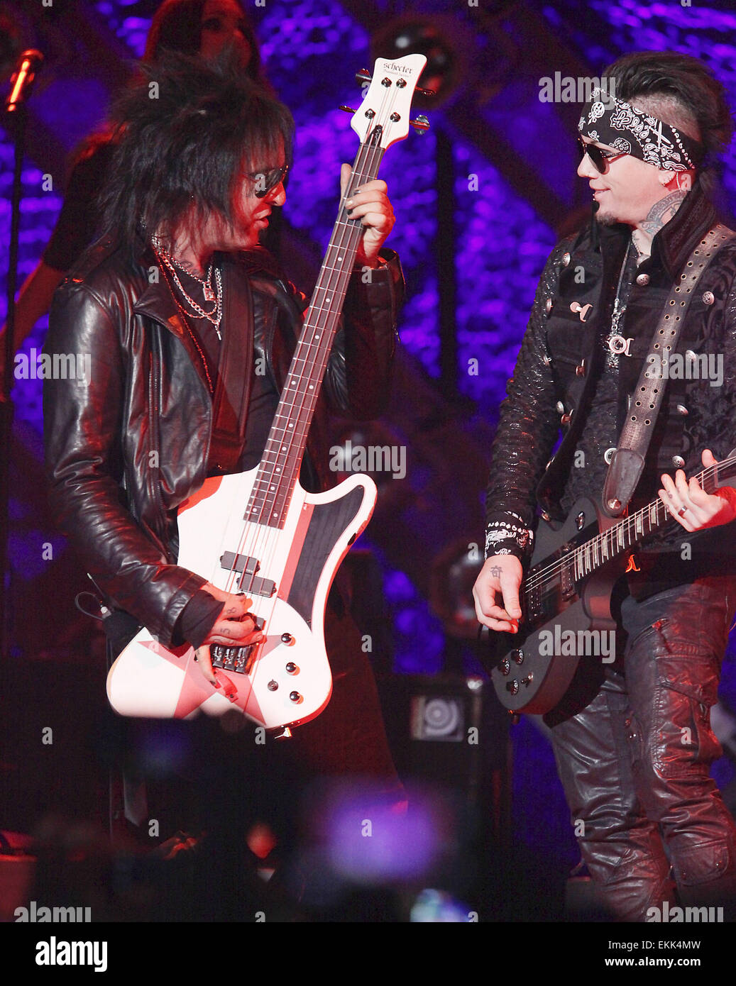 Las Vegas, Nevada, USA. 11th Apr, 2015. Nikki Sixx, and DJ Ashba from ...