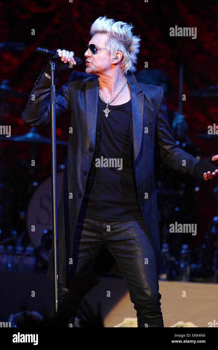 Las Vegas, Nevada, USA. 11th Apr, 2015. Vocalist James Michael from the ...
