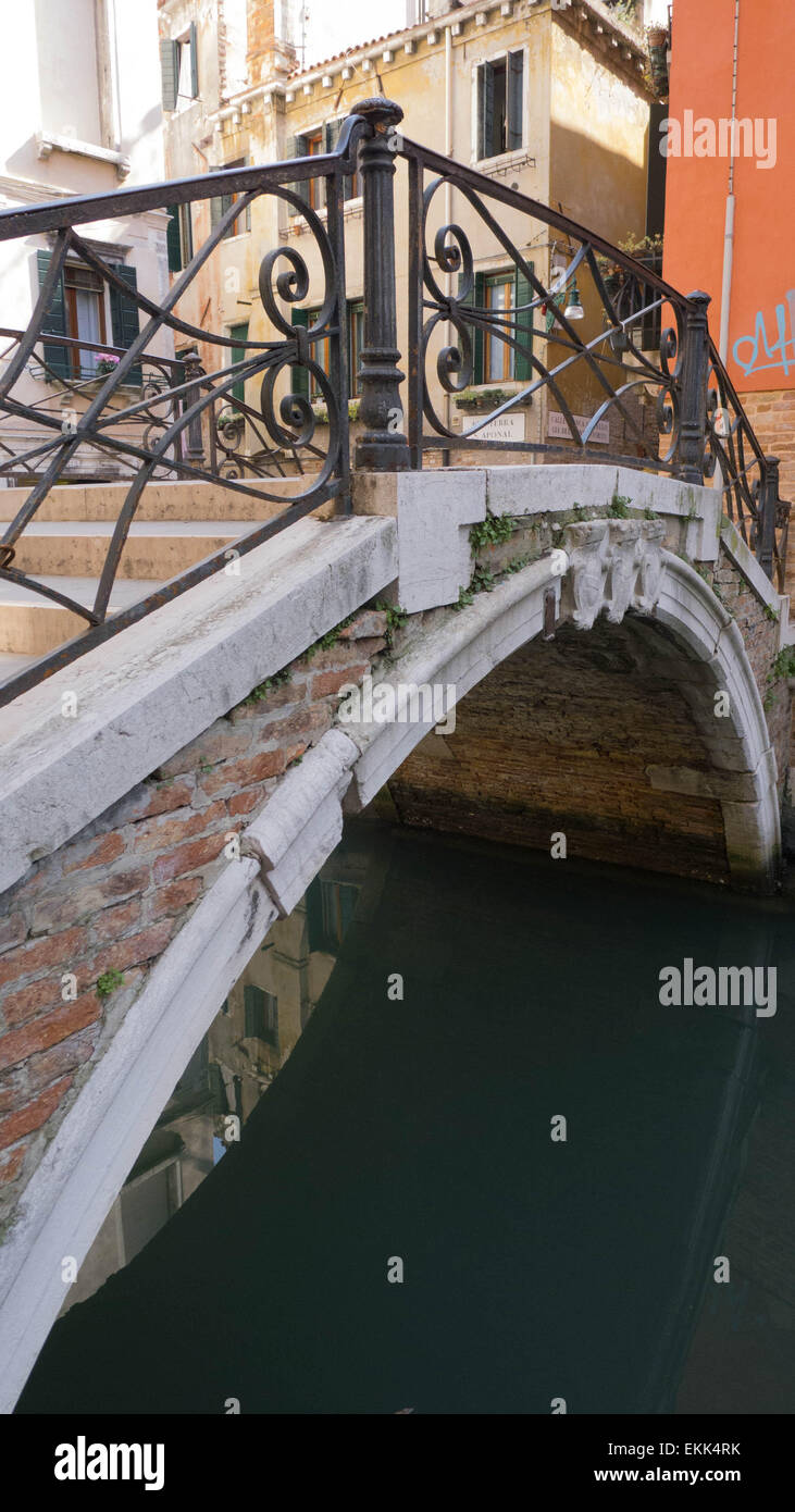 Bridge over a canal in Venice Stock Photo - Alamy