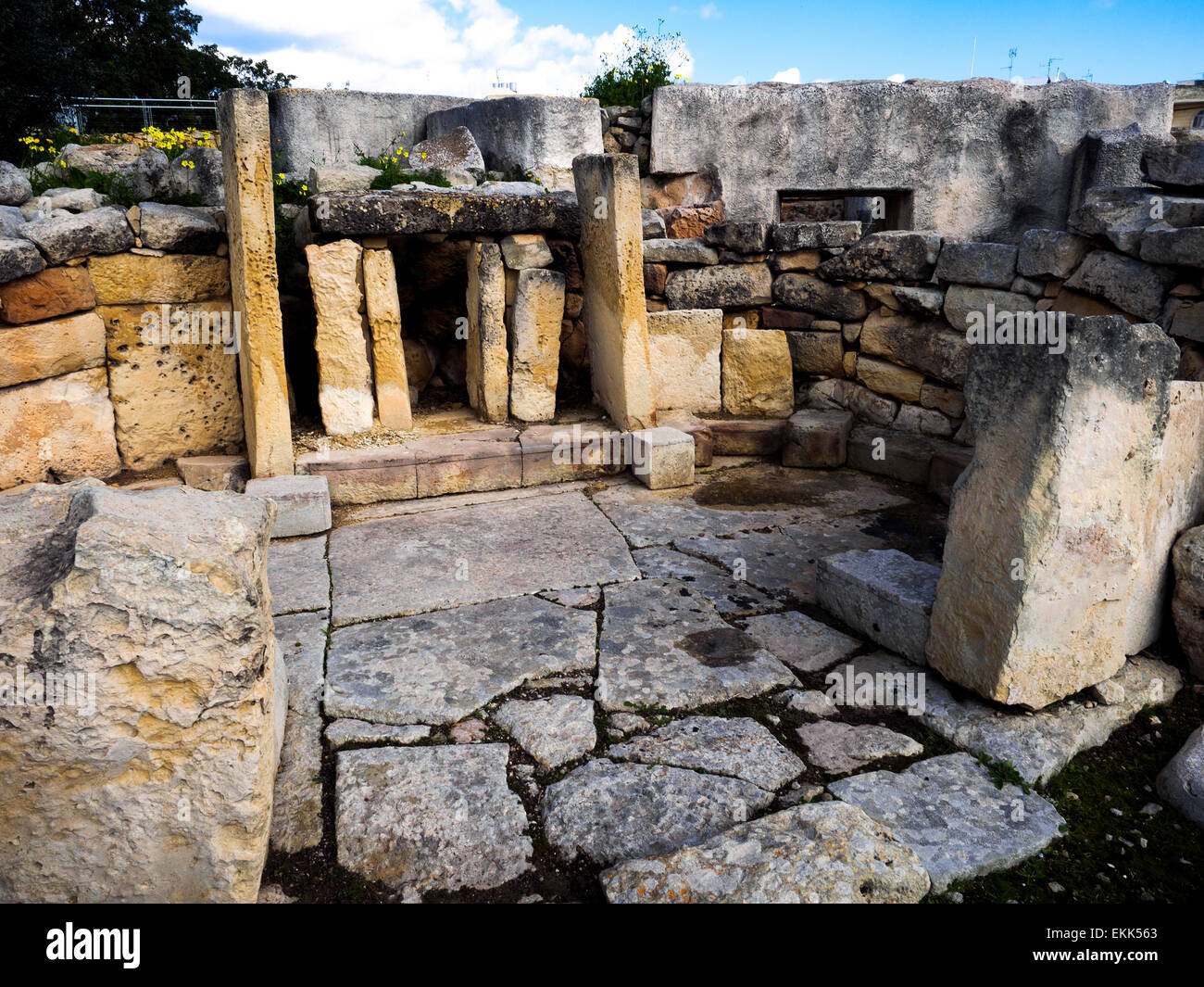 The archaeological complex of Tarxien Temples - Malta Stock Photo - Alamy