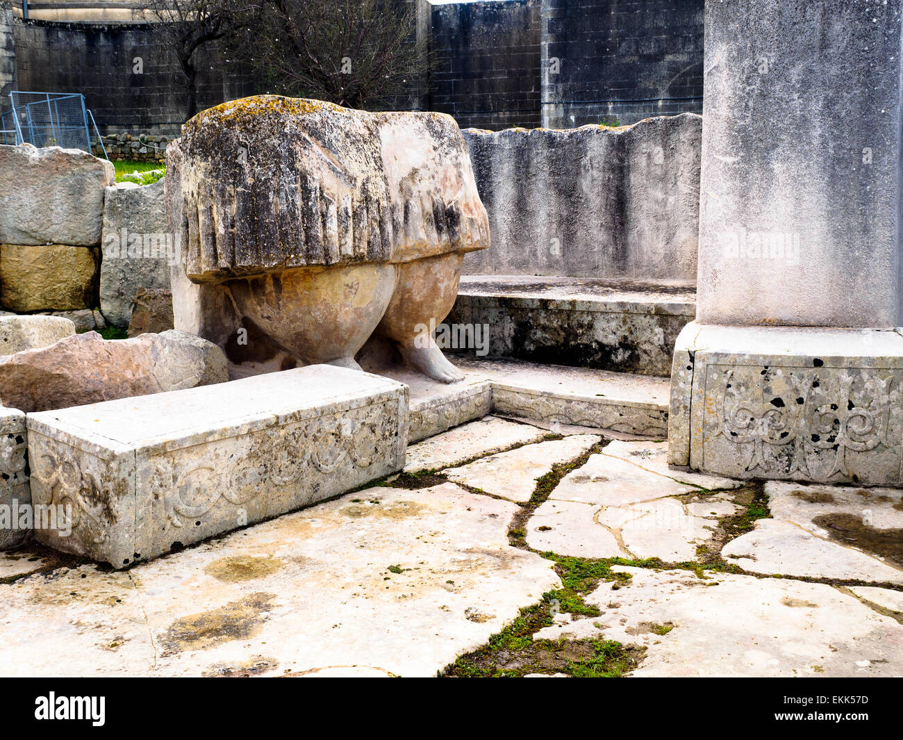 Reproduction of Mother Earth statue at the archaeological complex of ...