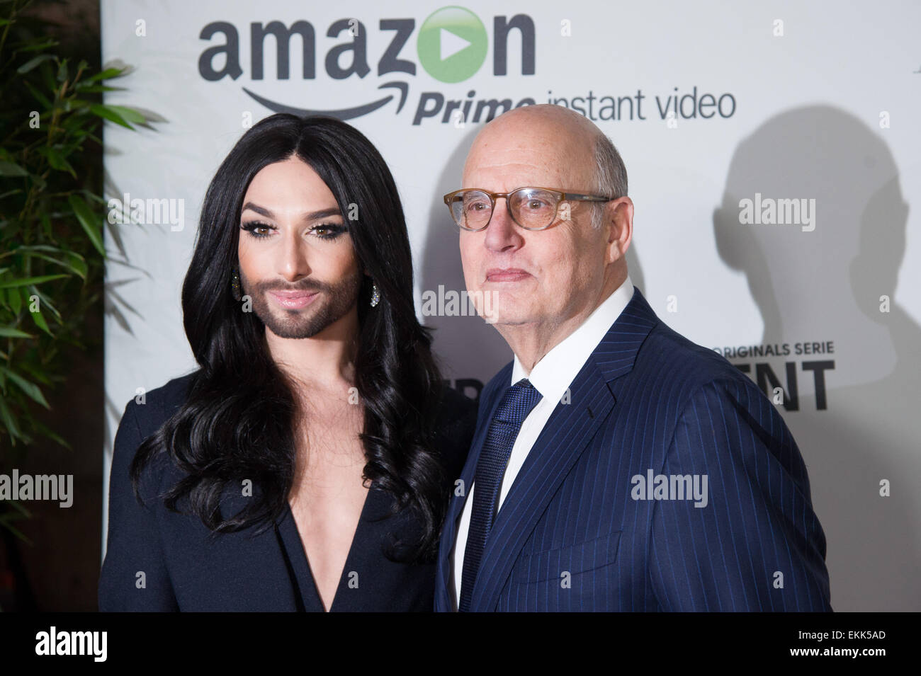 Munich, Germany. 10th Apr, 2015. American actor Jeffrey Tambor and ...