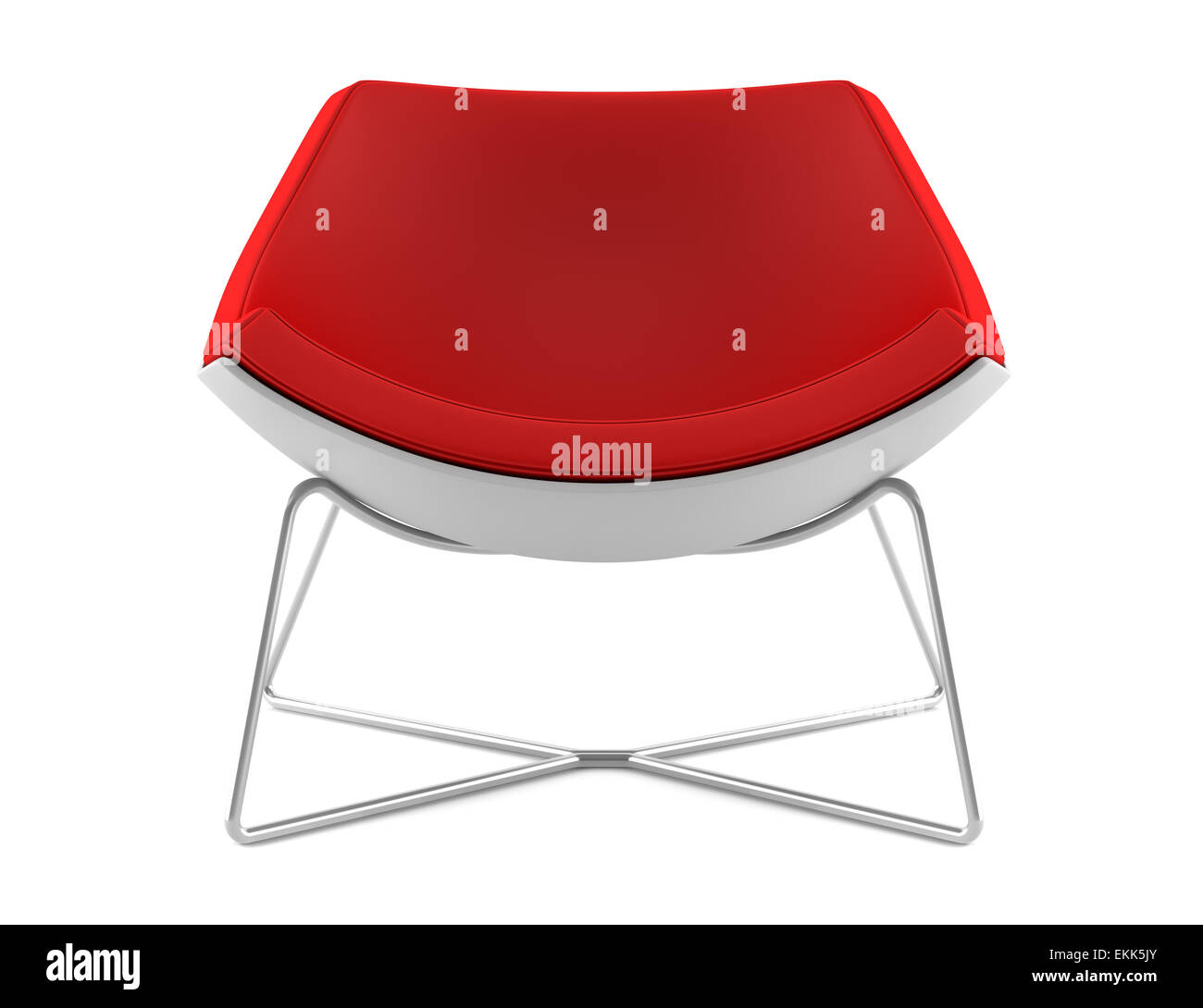 red chair isolated on white background Stock Photo - Alamy