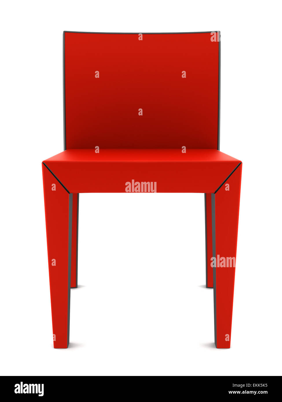 red chair isolated on white background Stock Photo - Alamy