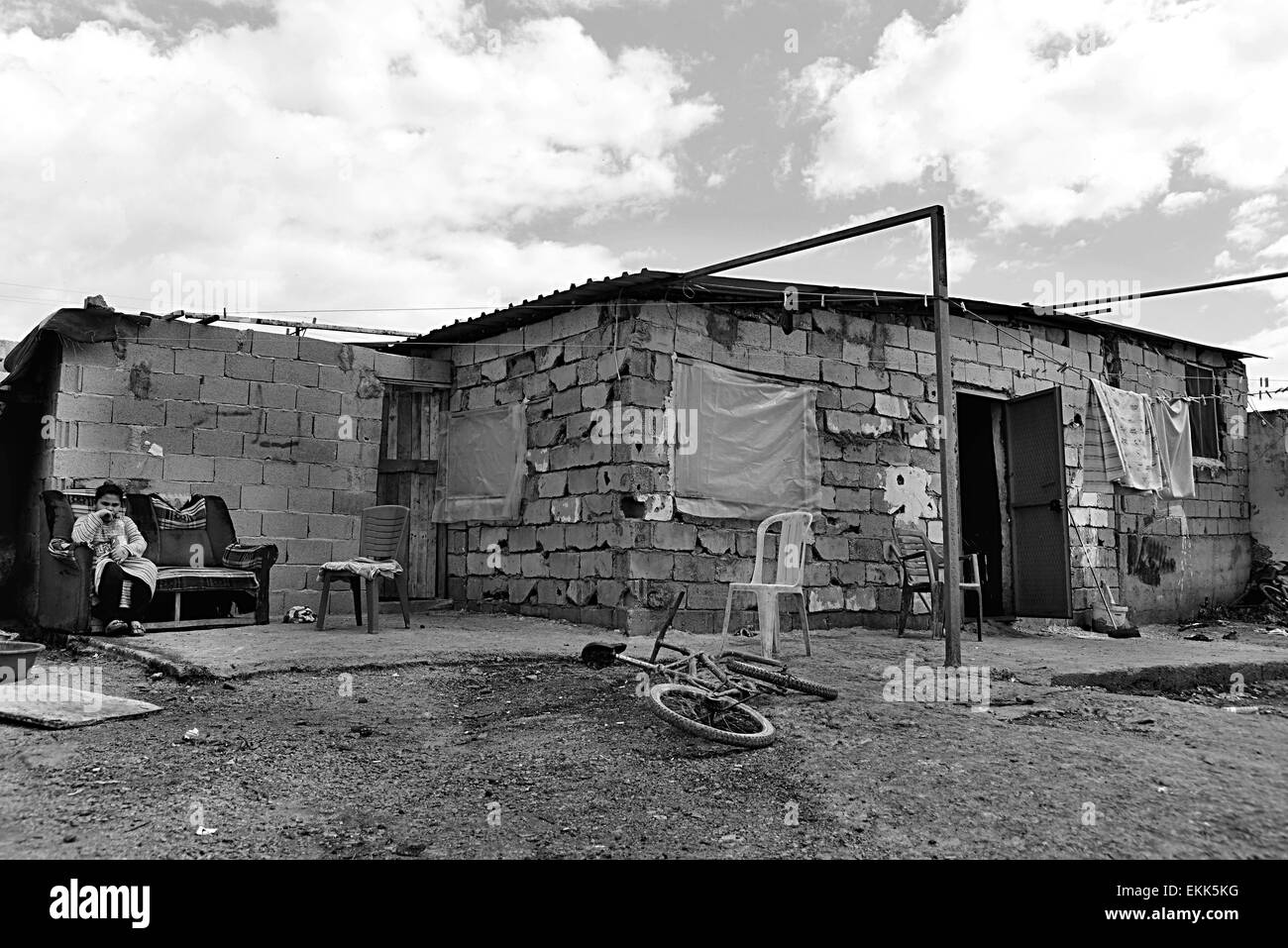 portrait of refugees living homeless in Turkey. 2.4.2015 Reyhanli ...