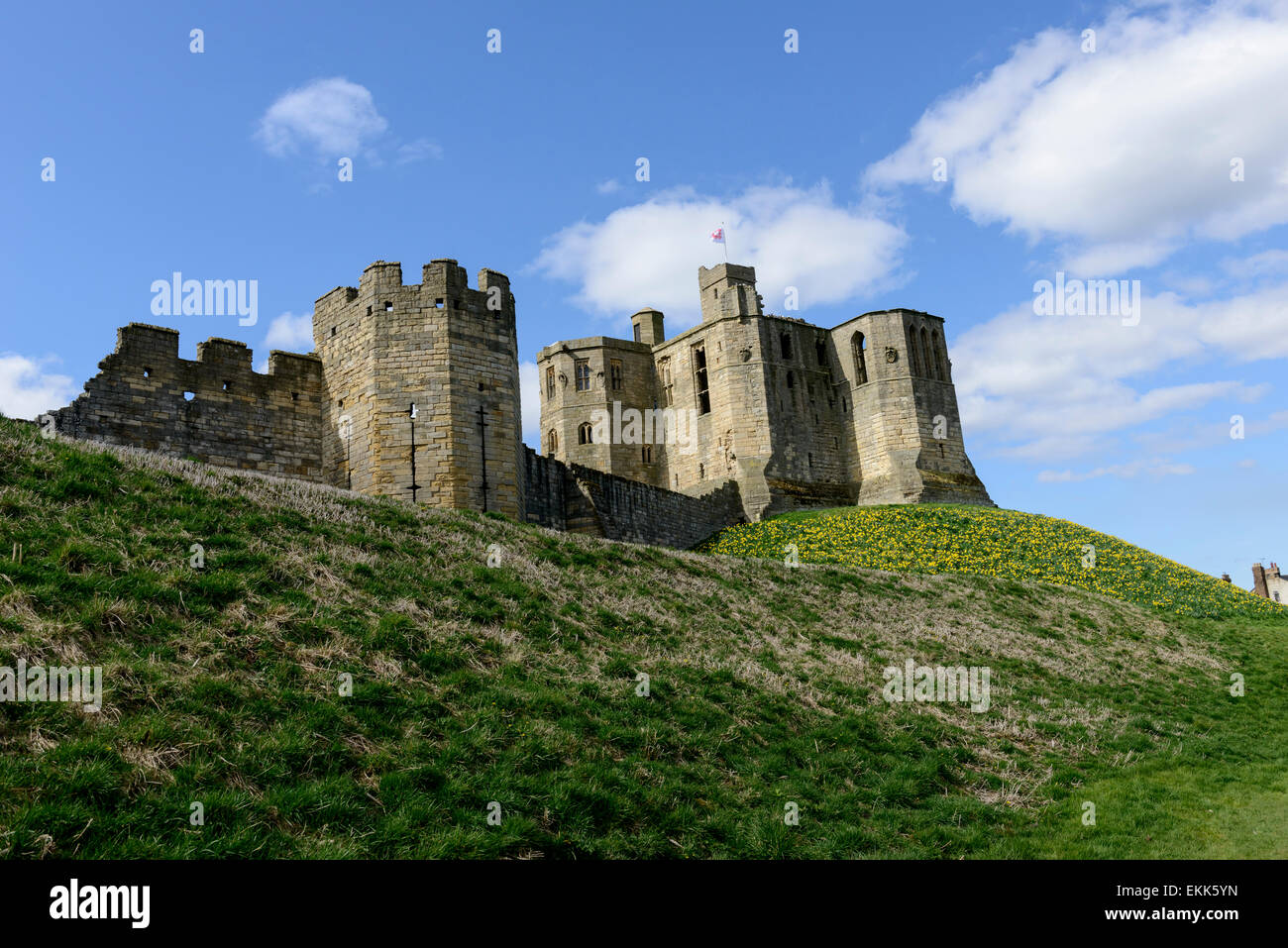 View of warkworth castle hi-res stock photography and images - Alamy