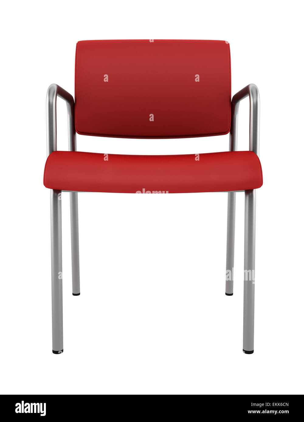 modern red chair isolated on white background Stock Photo - Alamy