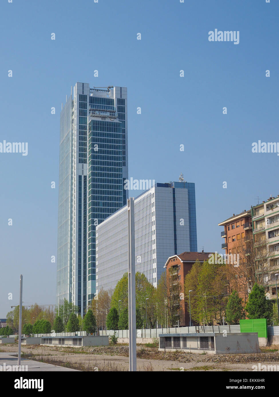 TURIN, ITALY - APRIL 11, 2015: The new skyscraper housing Intesa San ...