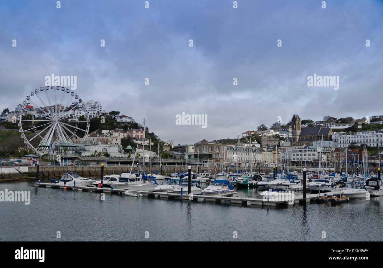 A view of Torquay harbour Torbay Devon Stock Photo - Alamy