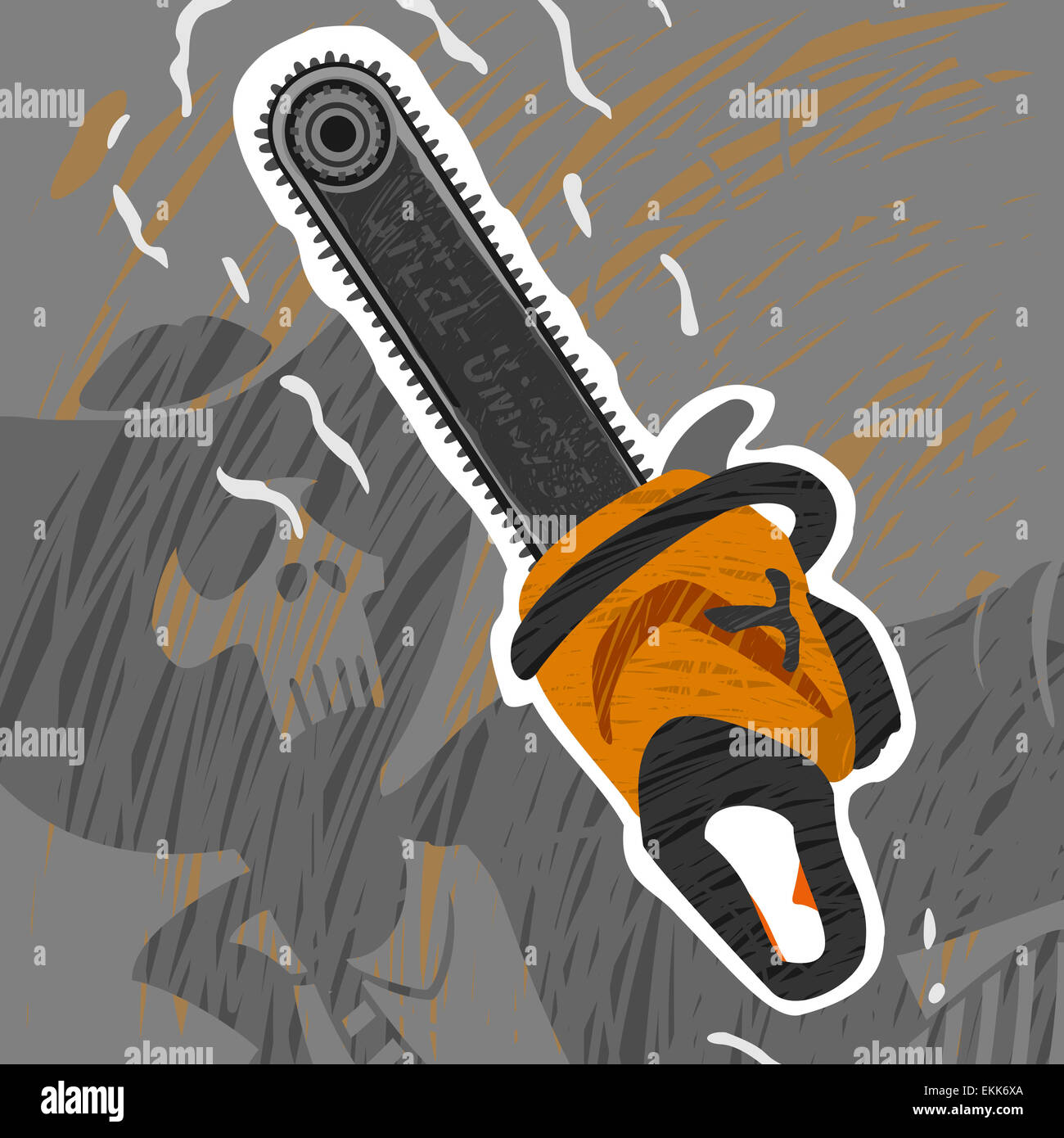 Saw monster hi-res stock photography and images - Alamy