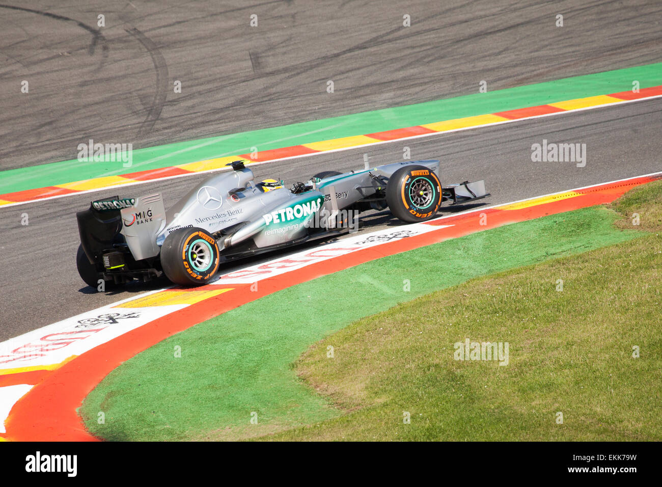 Lewis Hamilton at the Belgian Grand Prix, Spa 2013 Stock Photo - Alamy