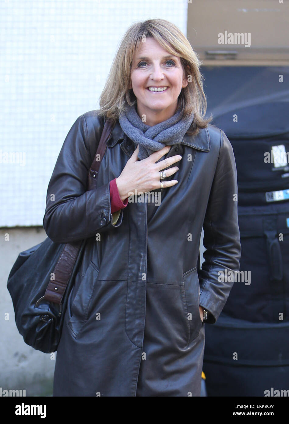 Kaye Adams outside ITV Studios Featuring: Kaye Adams Where: London ...