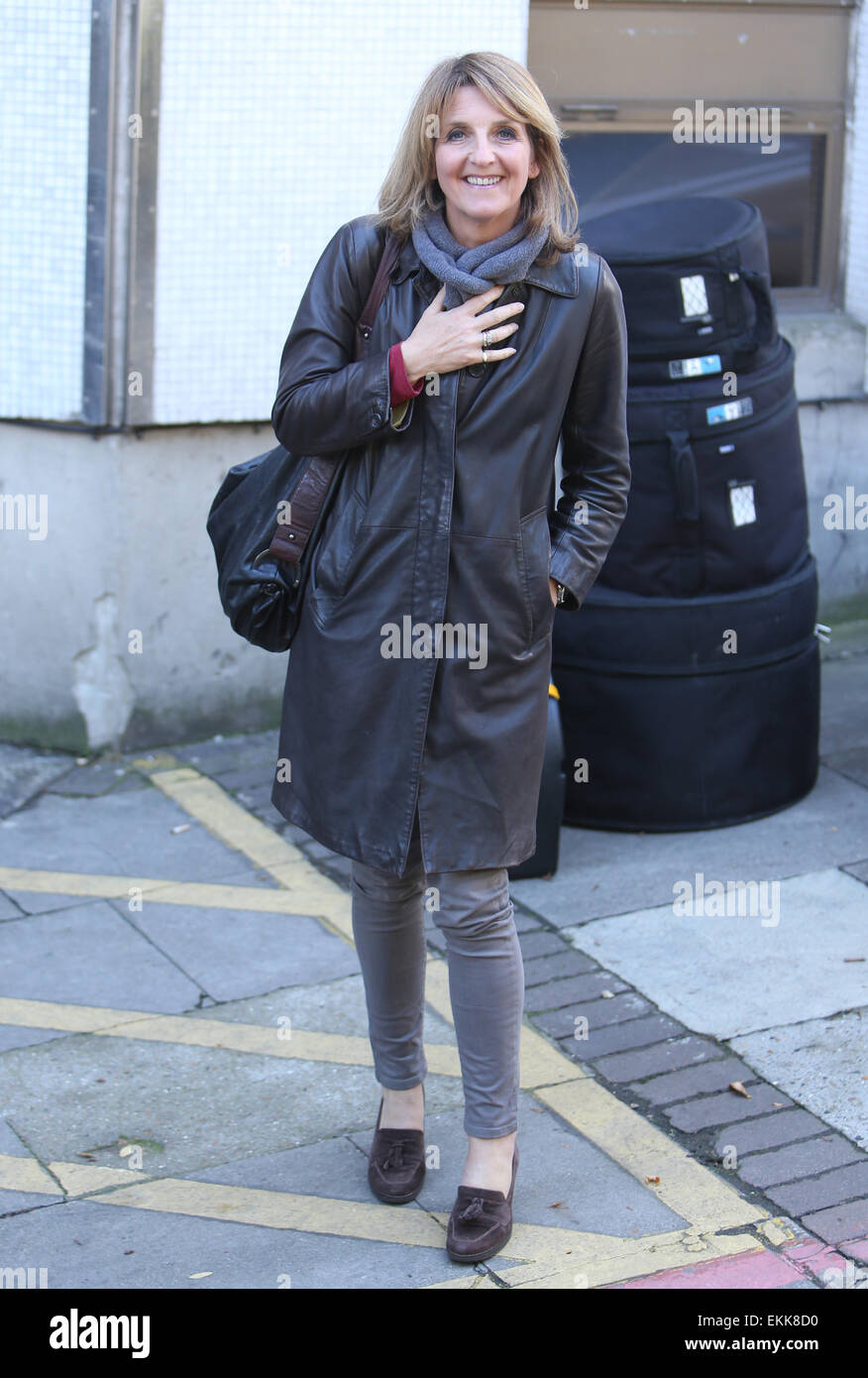 Kaye Adams outside ITV Studios Featuring: Kaye Adams Where: London ...