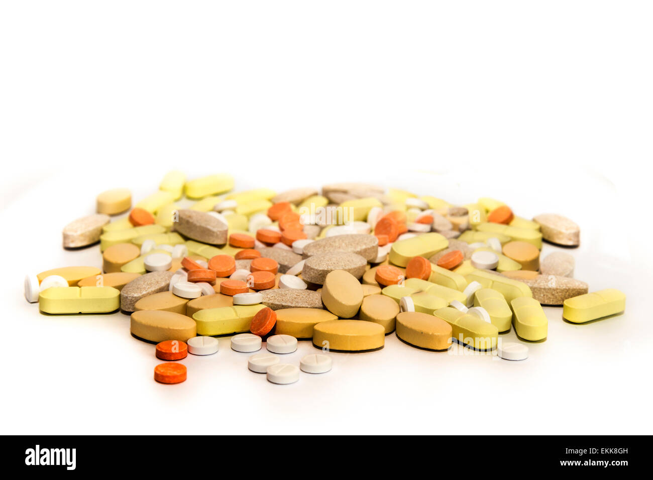 A pile of pills and tablets Stock Photo - Alamy