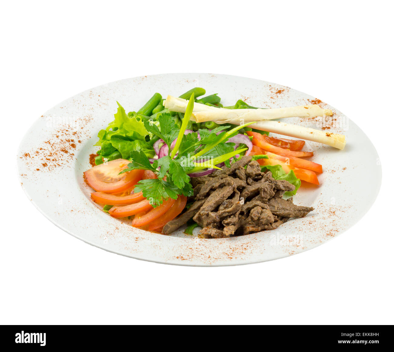 Chicken pie salad on Cut Out Stock Images & Pictures - Alamy