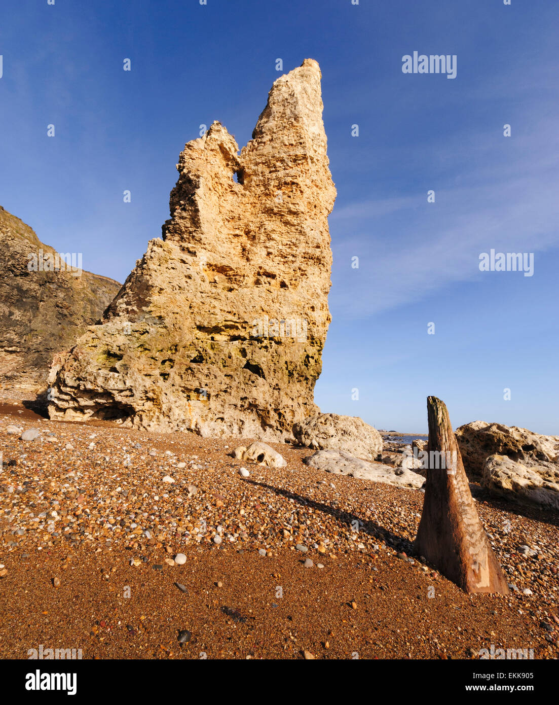 Liddle Stack a magnesian limestone feature on Chemical Beach near ...