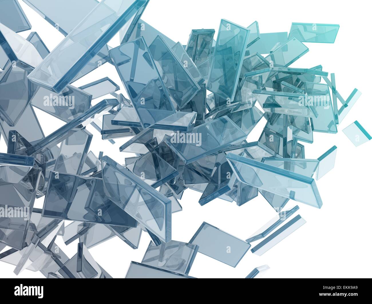 glass rectangles on white background Stock Photo - Alamy