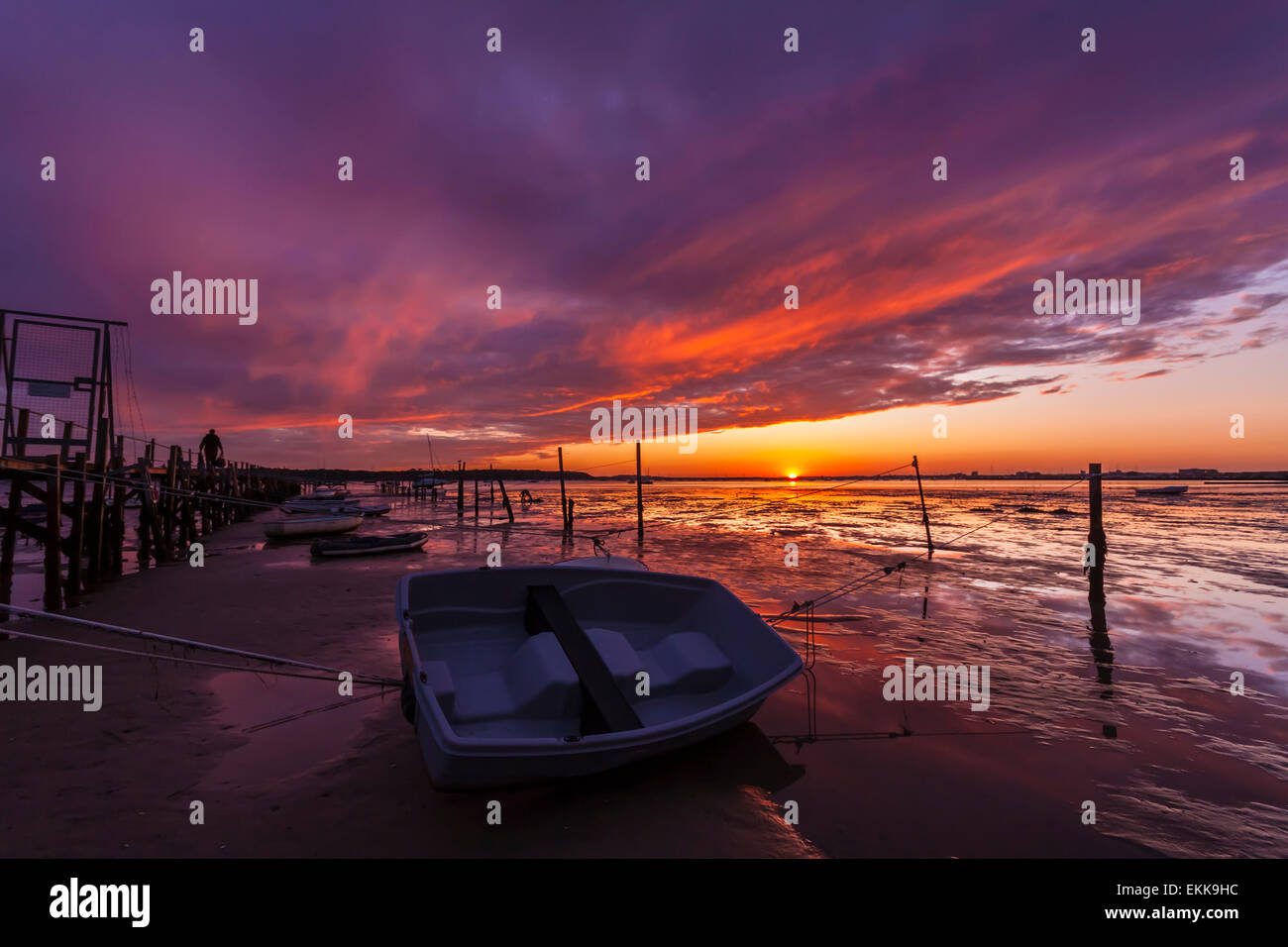 The setting sun illuminates the scene in one of the most beautiful ...