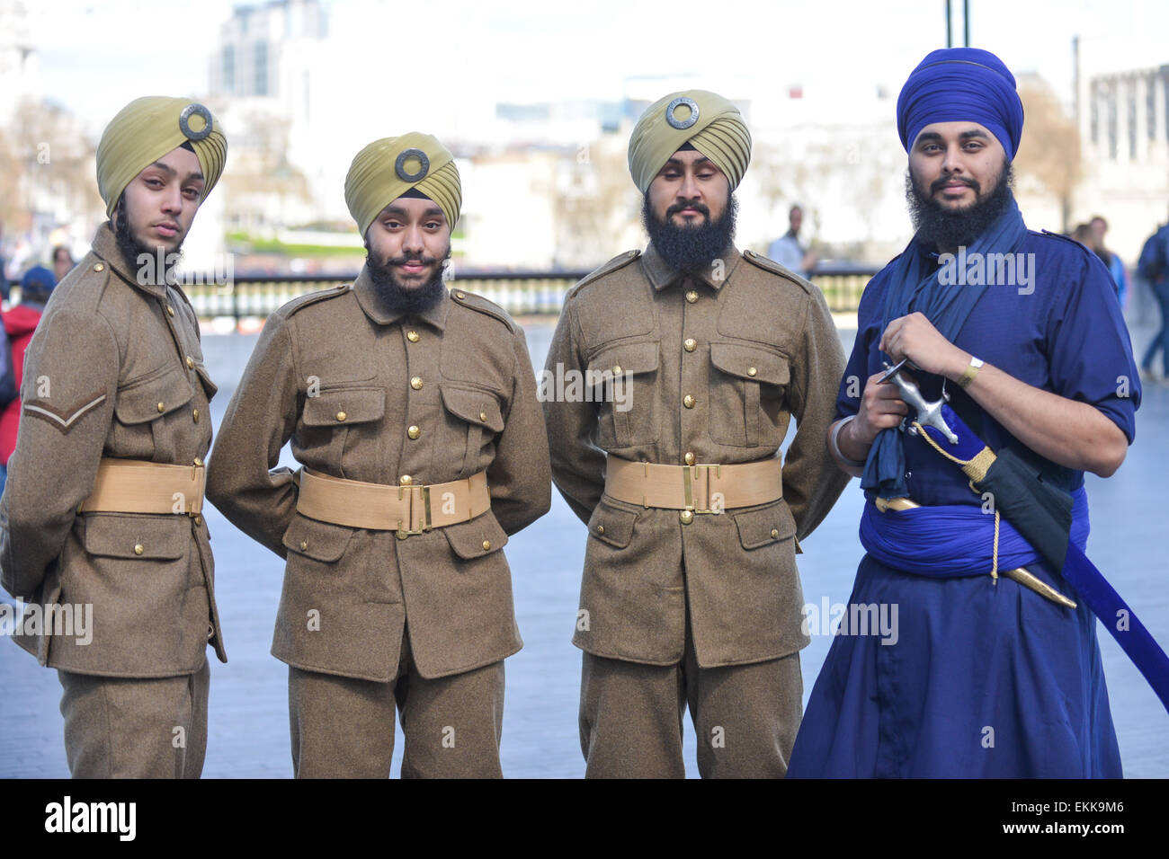 Sikh soldiers who had fought in the great war hi-res stock photography ...