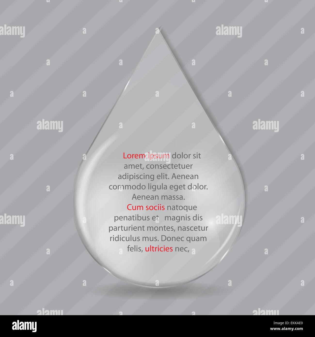 Glass Drop Frame on Abstract Background Vector Illustration Stock Photo ...