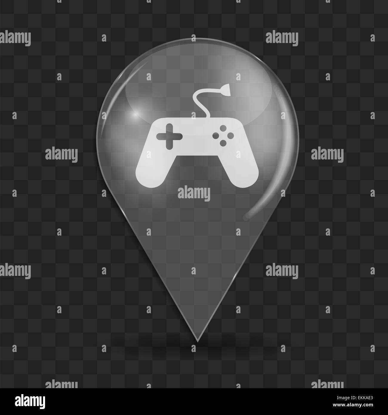 Game and Fun Glossy Icon Vector Illustration Stock Photo - Alamy