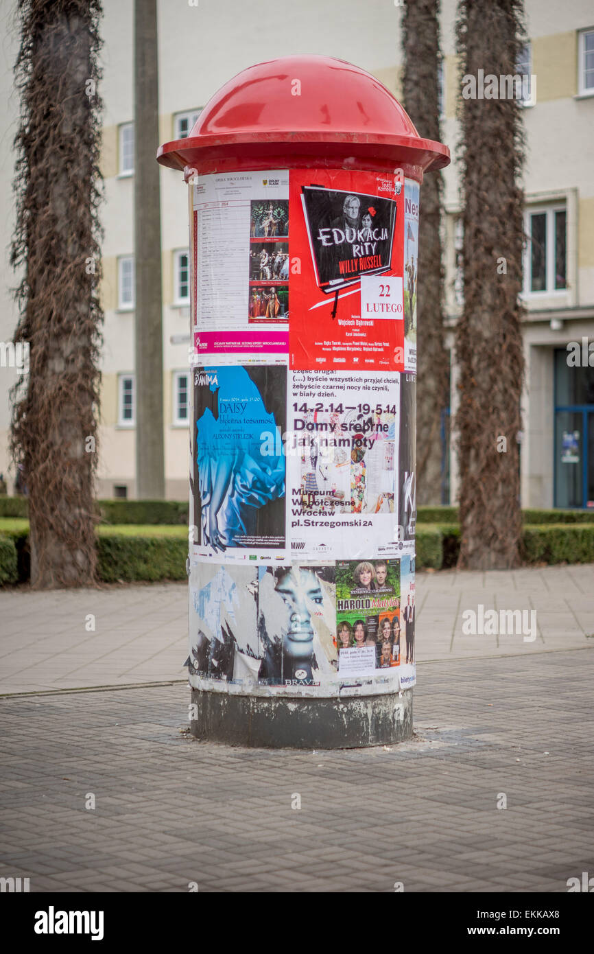 Advertising column hi-res stock photography and images - Alamy