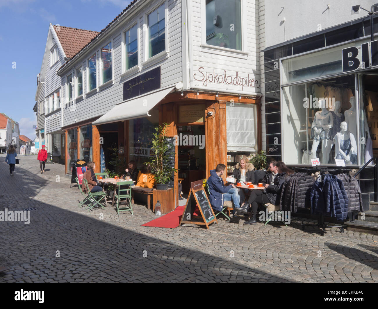 Sjokoladepiken café and sweets in the central shopping district of ...