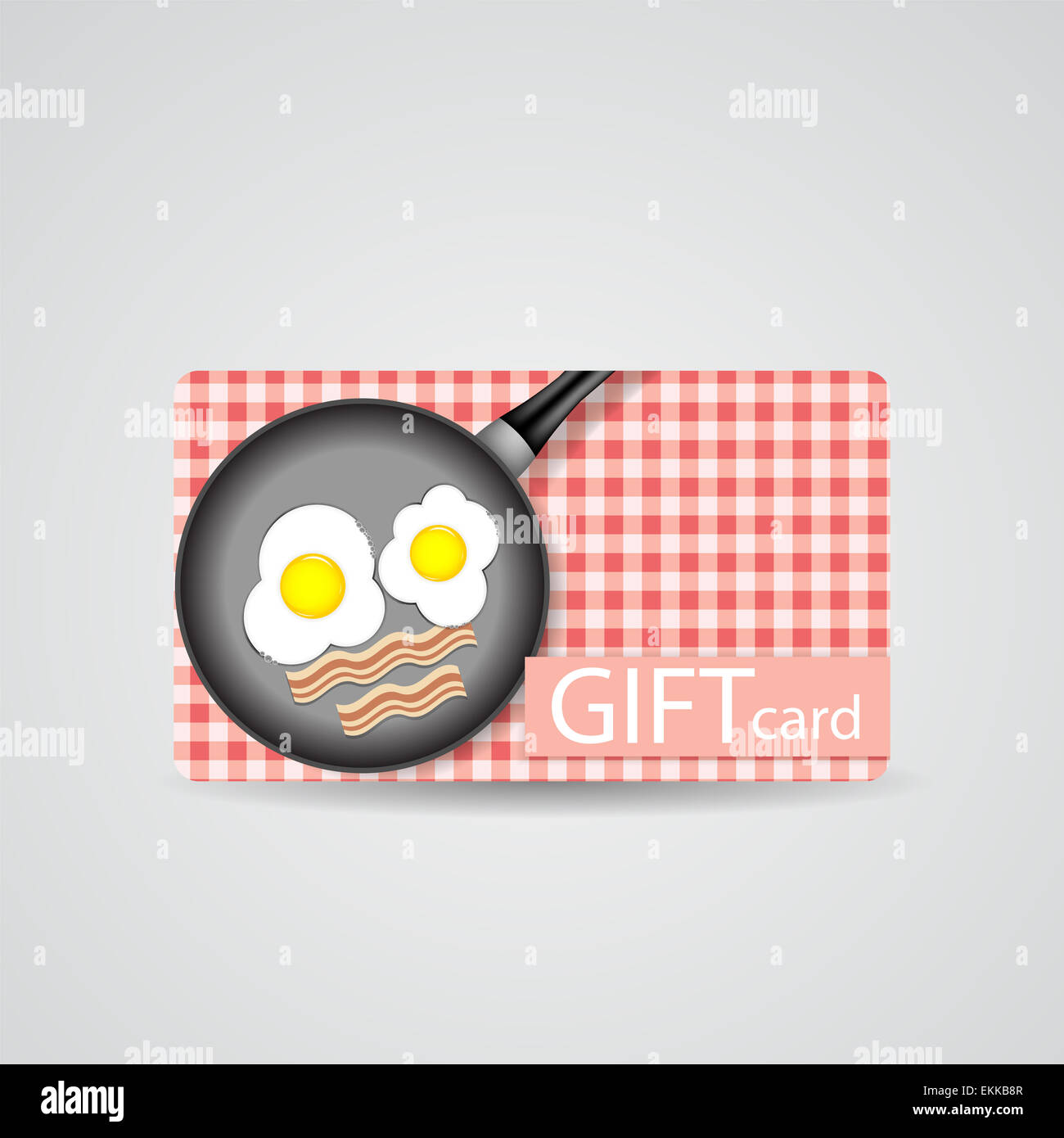 Abstract Beautiful Breakfast Gift Card Design, Vector Illustrati Stock ...