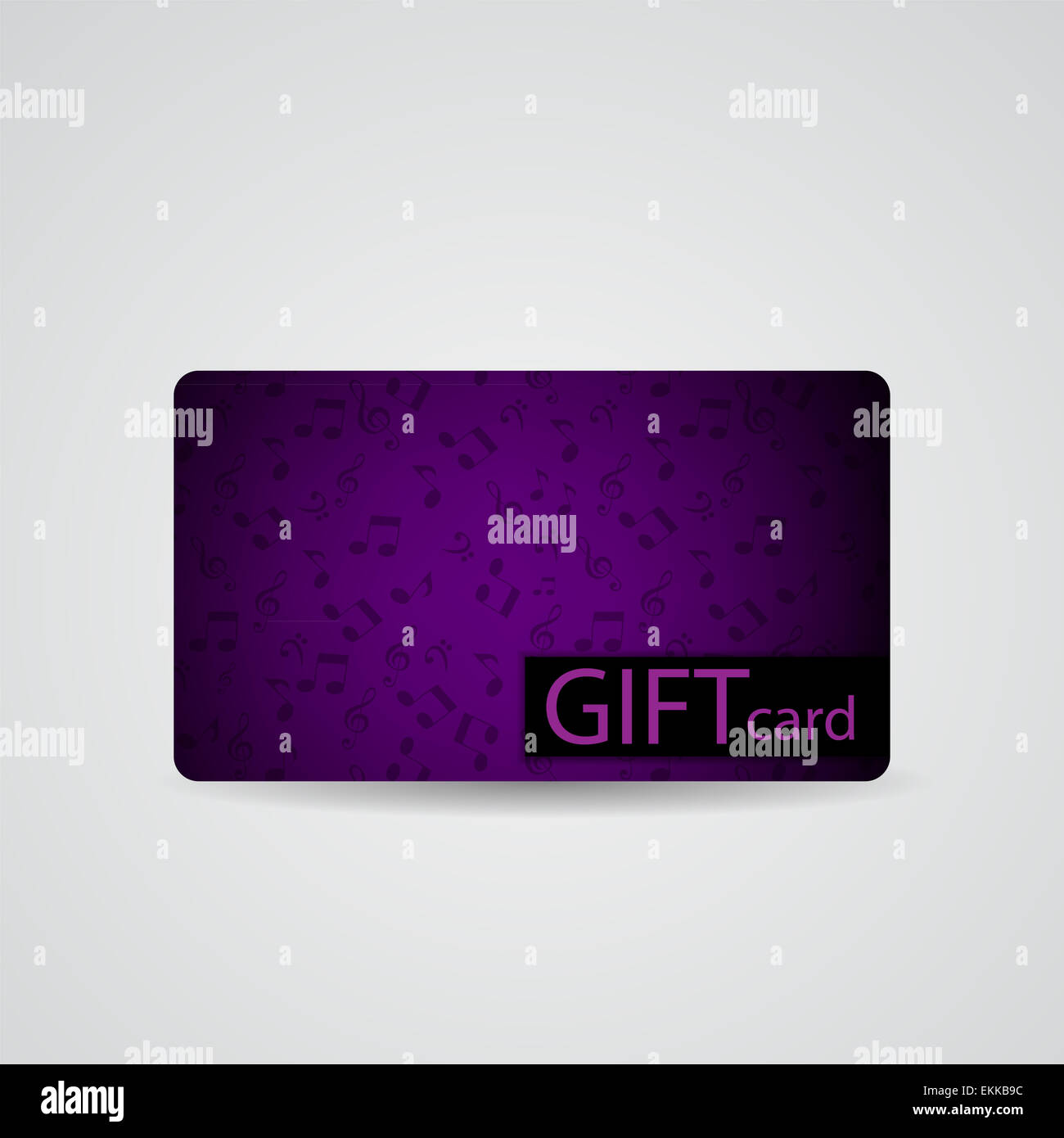 Abstract Beautiful Music Gift Card Design, Vector Illustration Stock ...